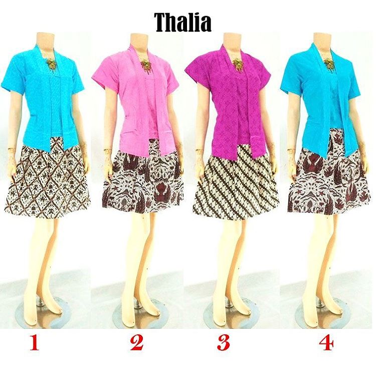 Jual Model Rok Blouse Batik Thalia Terbaru 85rb