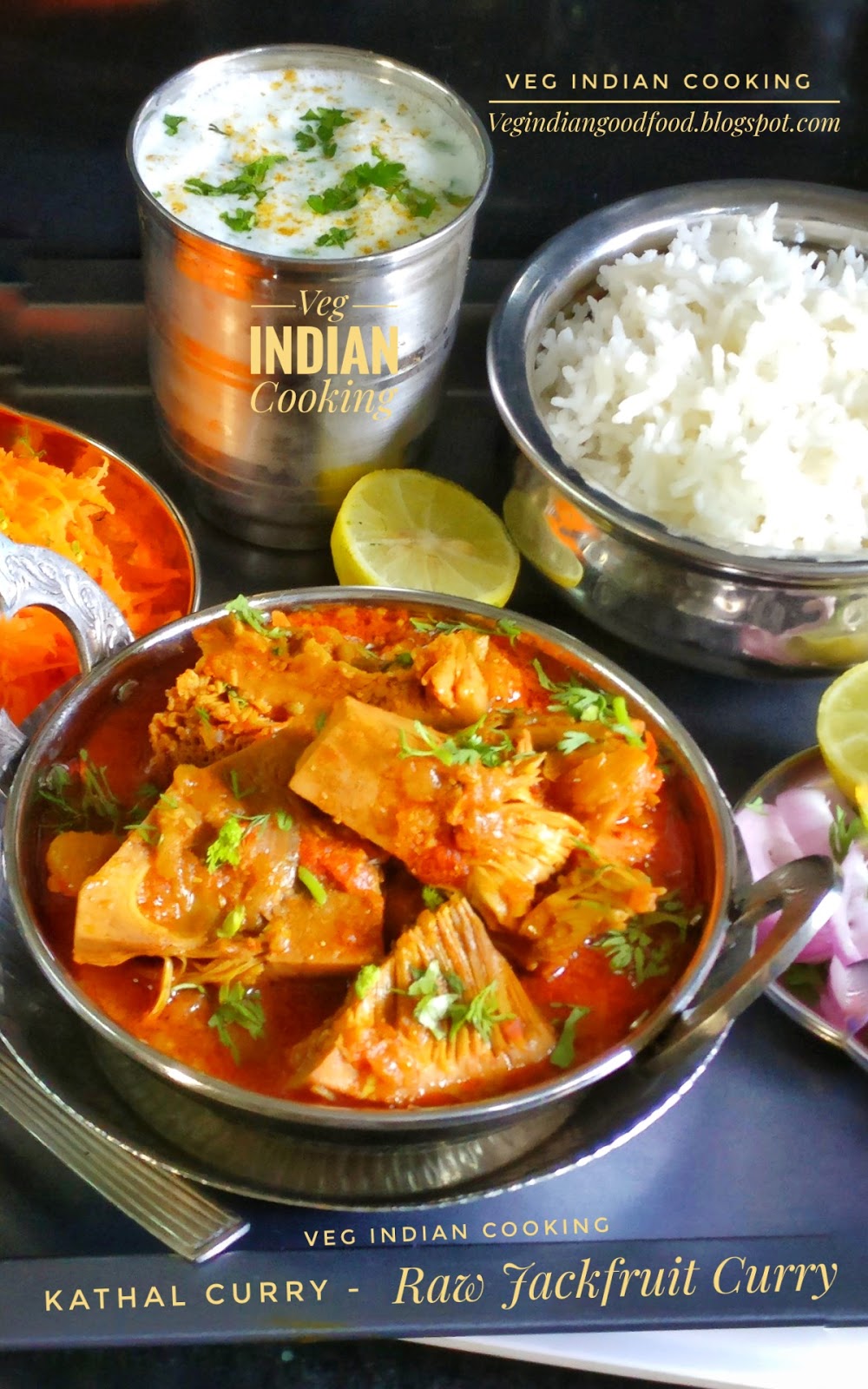 Veg Indian Cooking: Kathal - Phanas - Raw Jackfruit Curry