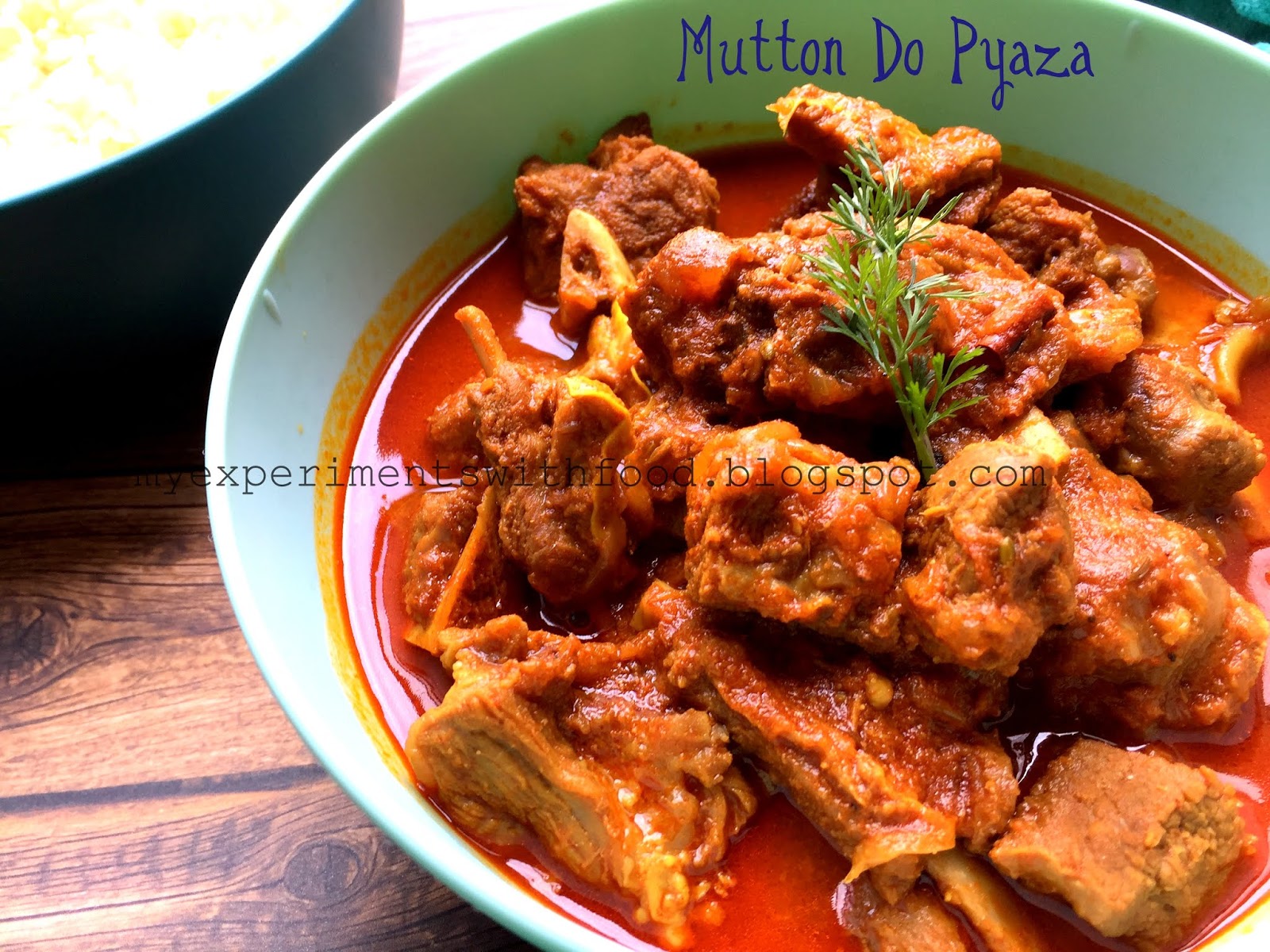 My Experiments With Food: Mutton Do Pyaza/ Mutton in Onion Gravy