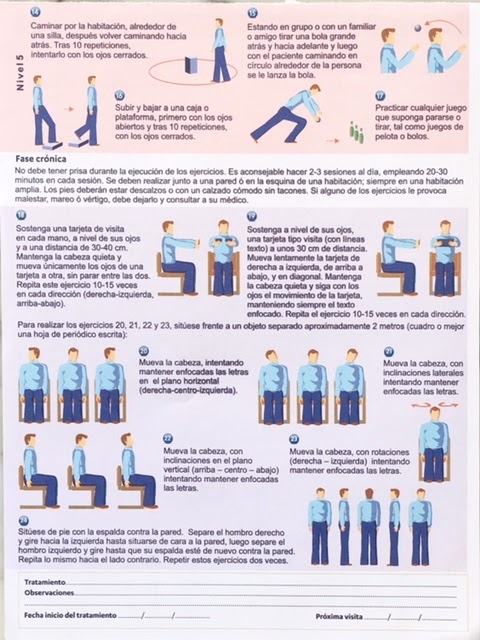 Vértigo: recuperar el equilibrio con ejercicios de reeducación vestibular