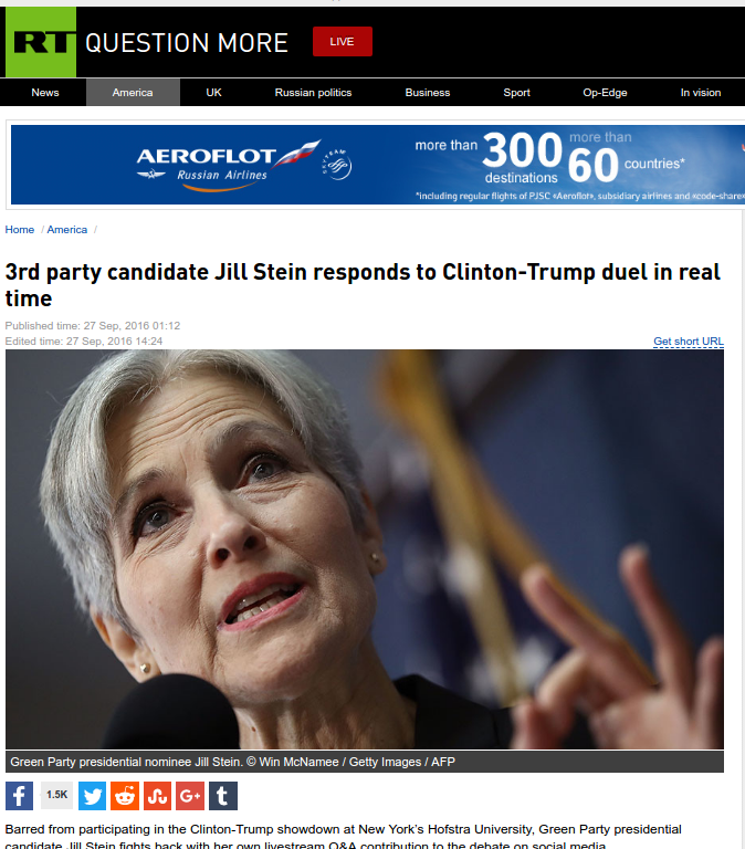 Linux Beach: Did @DrJillStein collude with Putin to elect Trump?