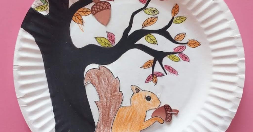 Magnetic Squirrel and Acorn Fall Craft - The Joy of Sharing
