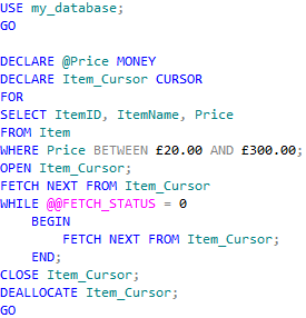 WHILE Statements |SQL Genius - Personal Development of a Junior