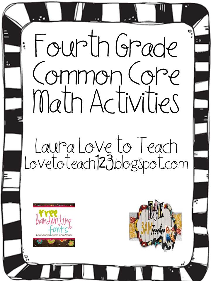 Love to Teach :): 4th Grade Common Core and Pictures