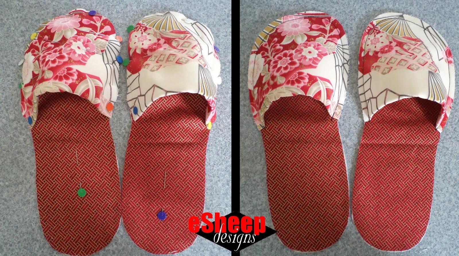 eSheep Designs: Quasi-Tutorial: Make Your Own Slippers