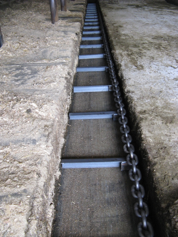 Happily married...to the cows!: Replacing the Barn Cleaner Chain...