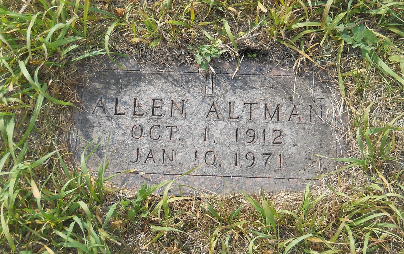 Talking Box Genealogy: Tombstone Tuesday: Allen Willard Altman