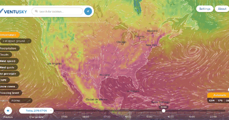 Animated Worldwide Weather - Original Global Map