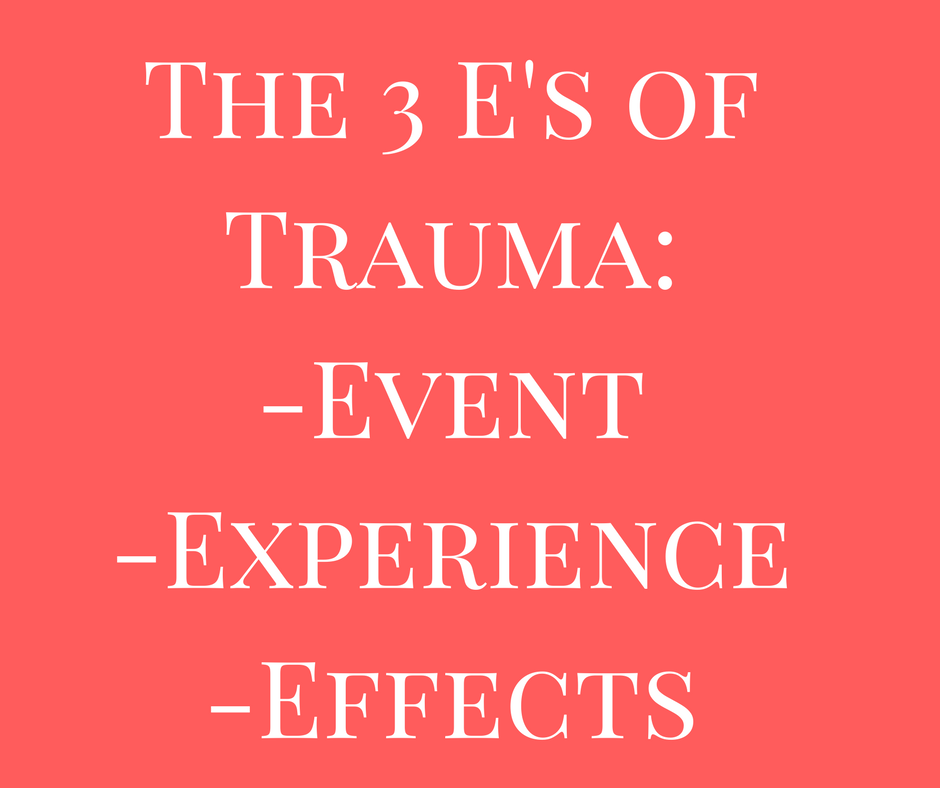Simple, Sacred, Sweet: The Three E's of Trauma