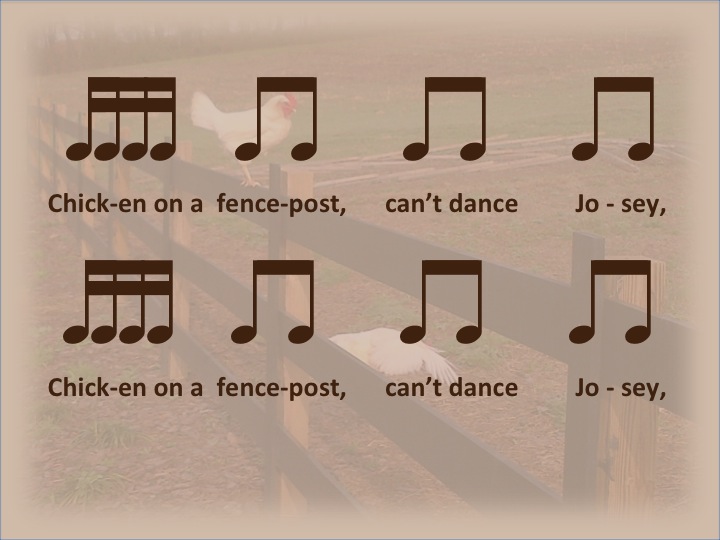 Chicken on a Fencepost - Music a la Abbott - Amy Abbott - Kodály ...