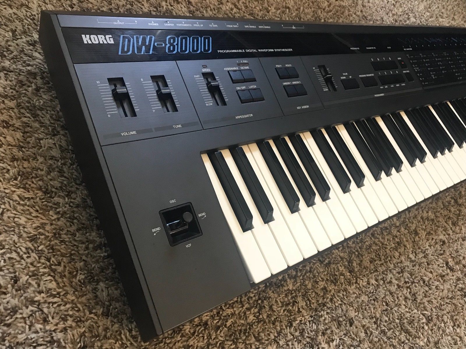 MATRIXSYNTH: KORG DW8000 Synthesizer SN 019691