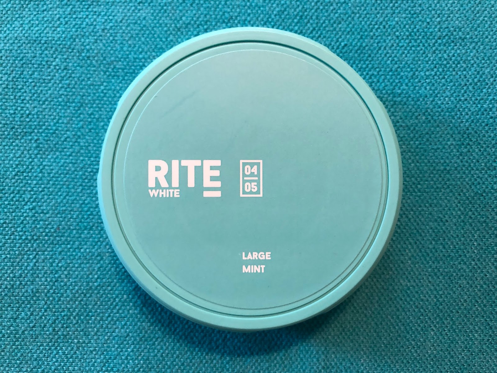 RITE Mint (Slim & Large) Snus - Review. 17 May 2020.
