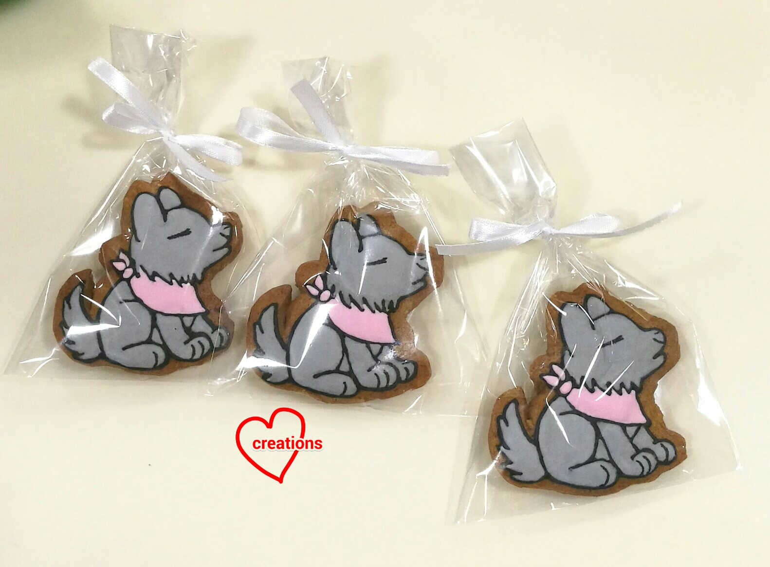 Loving Creations for You: Baby Wolf Pup Brown Sugar Cookies