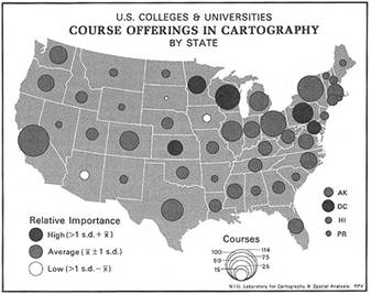 Aliyyah's Map Class: Range graded proportional circle map
