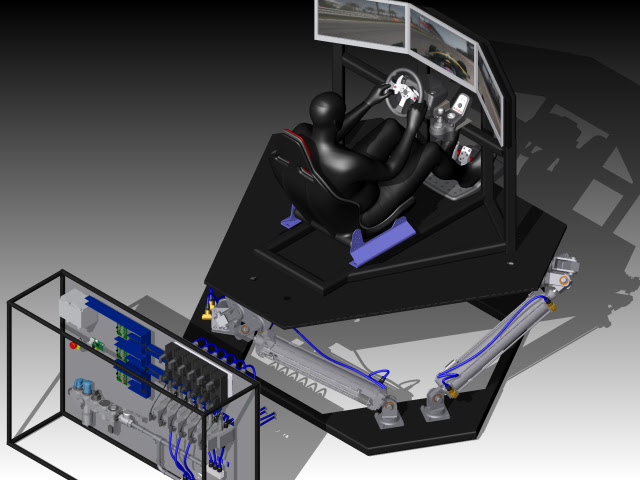 6 DOF Pneumatic Simulator | WAR Design