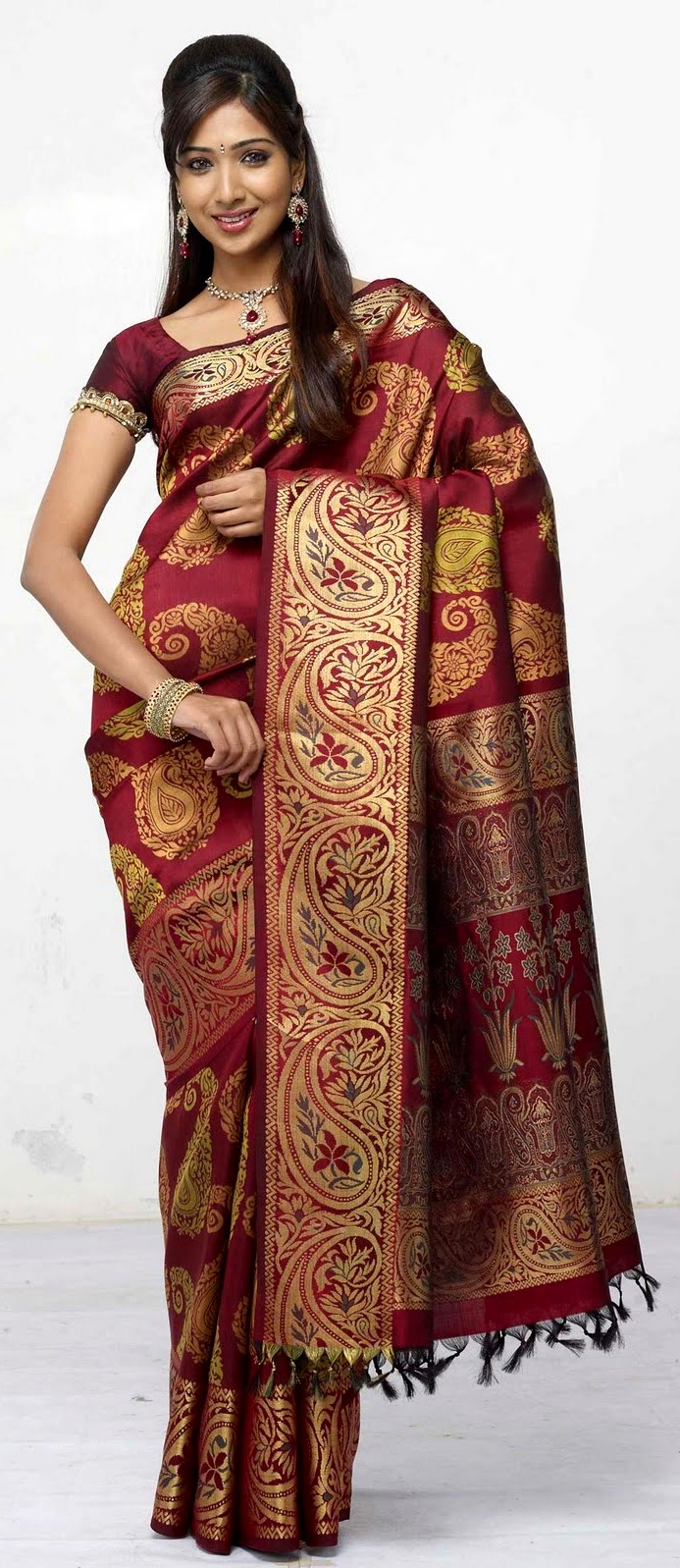 TELUGU WEB WORLD: ANDHRA BRIDE PATTU SAREE