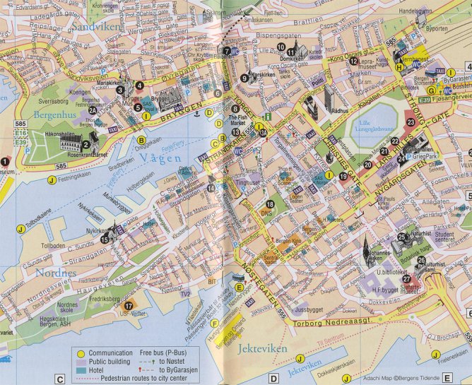 Map of Bergen