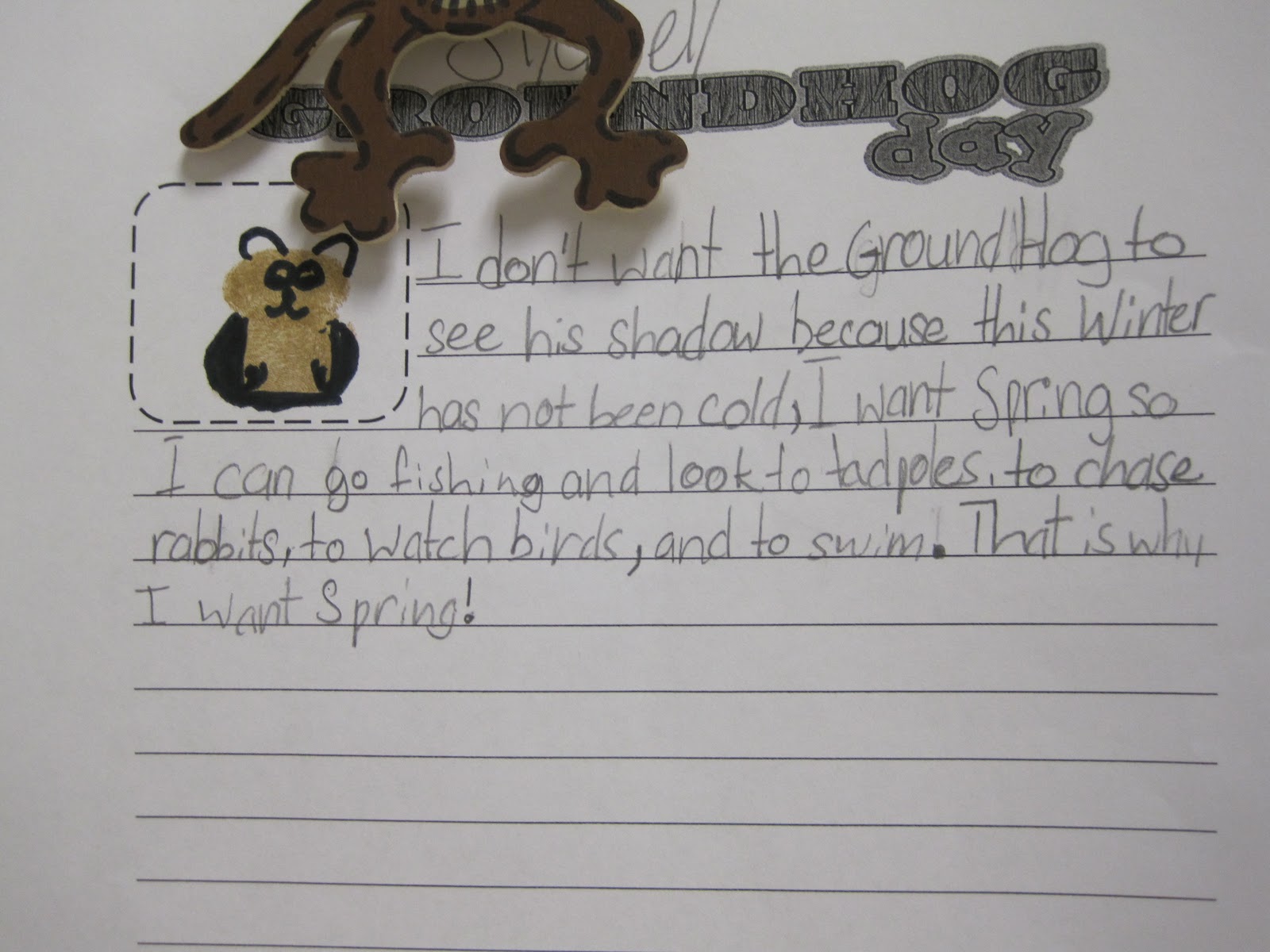 Savvy Second Graders: Groundhog Day Writing