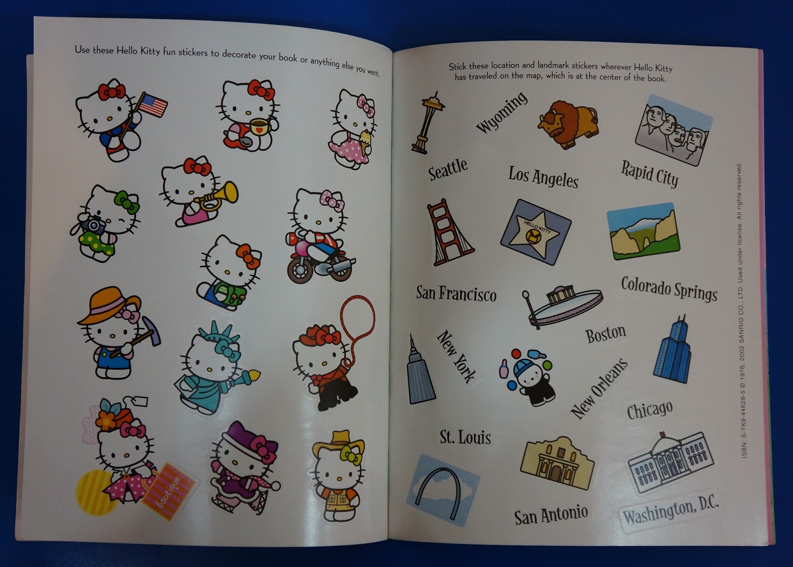 Sticker Book: Hello Kitty, U.S.A. | NINOS SHOP