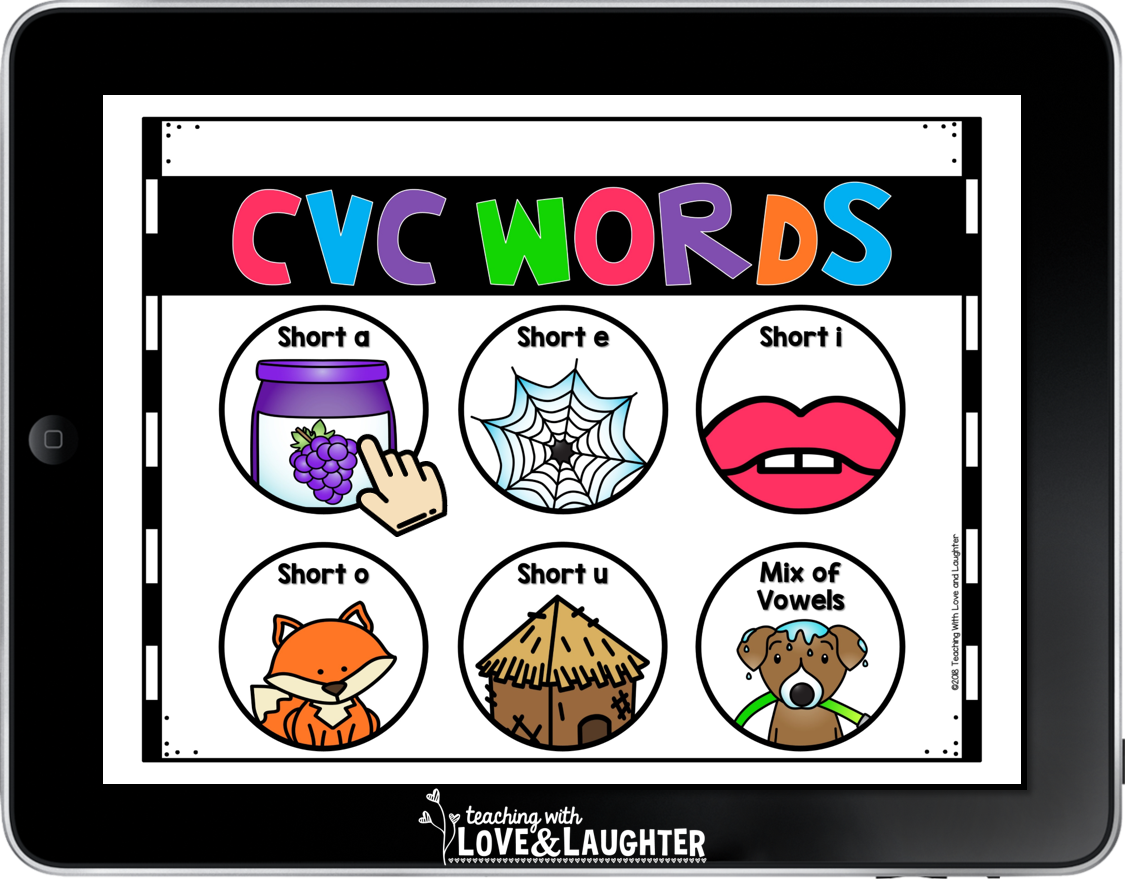 Teaching With Love and Laughter: CVC Words Digital Resource