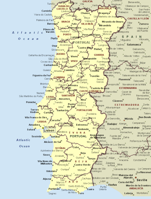 PORTUGAL - GEOGRAPHICAL MAPS OF PORTUGAL ~ Klima Naturali™