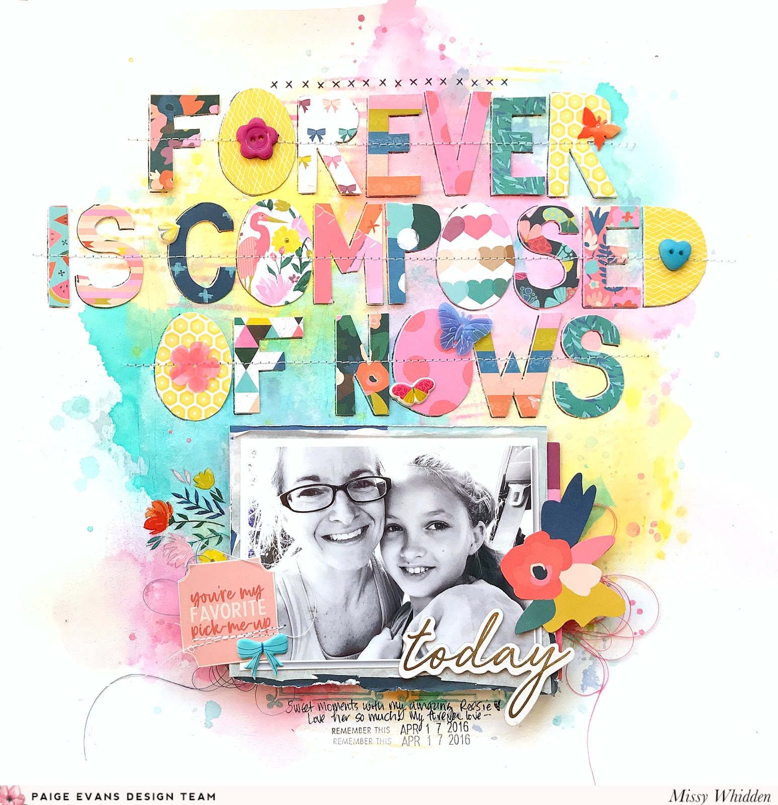 Forever Layout by Missy Whidden | Paige Taylor Evans