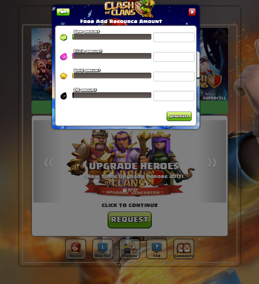 Script Phising Clash Royale Tournament: Script phising clash of clans inject+uphero