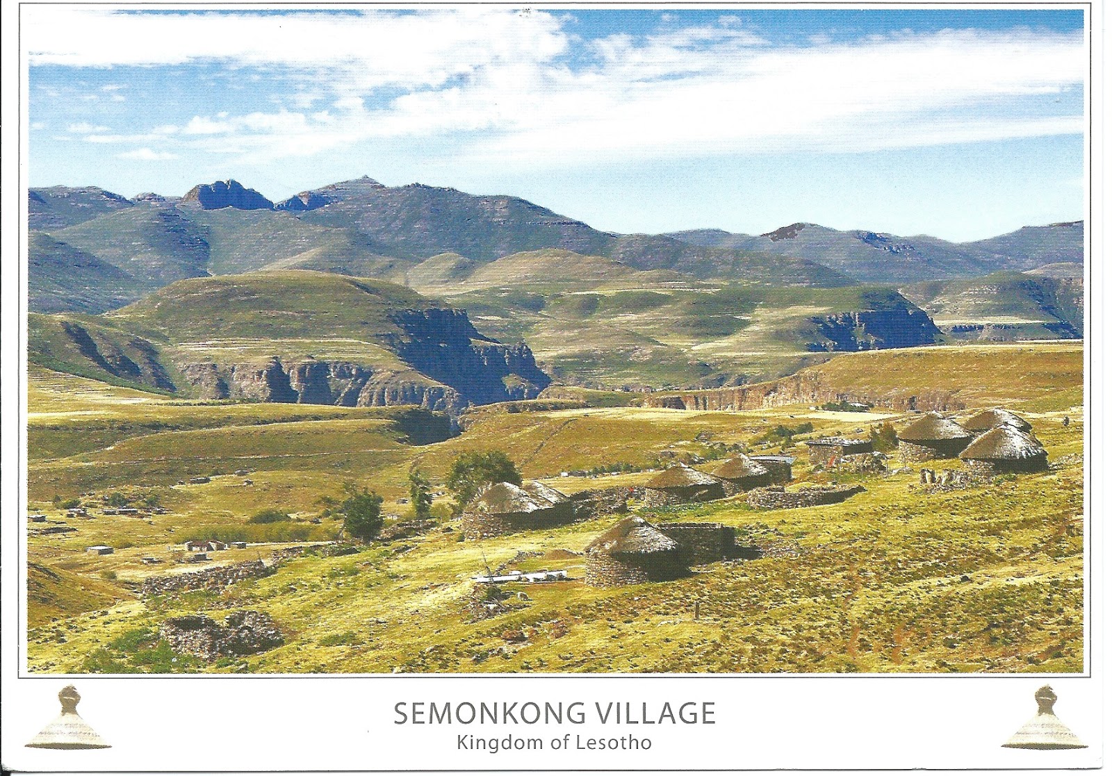 MY POSTCARD-PAGE: LESOTHO ~ Semonkong Village
