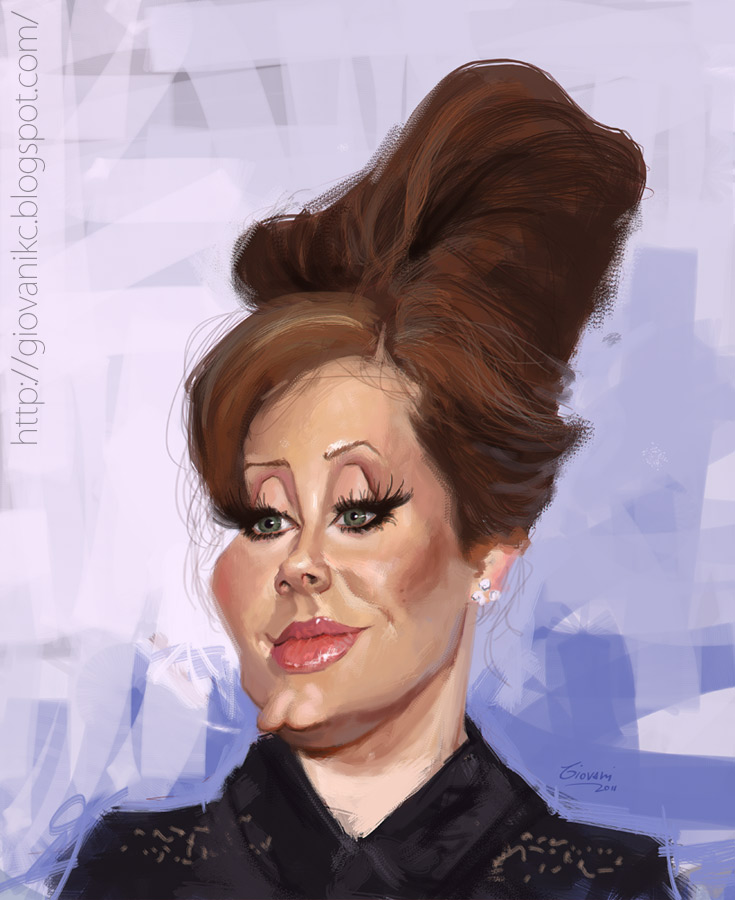 Giovani Kososki: Adele caricature + video