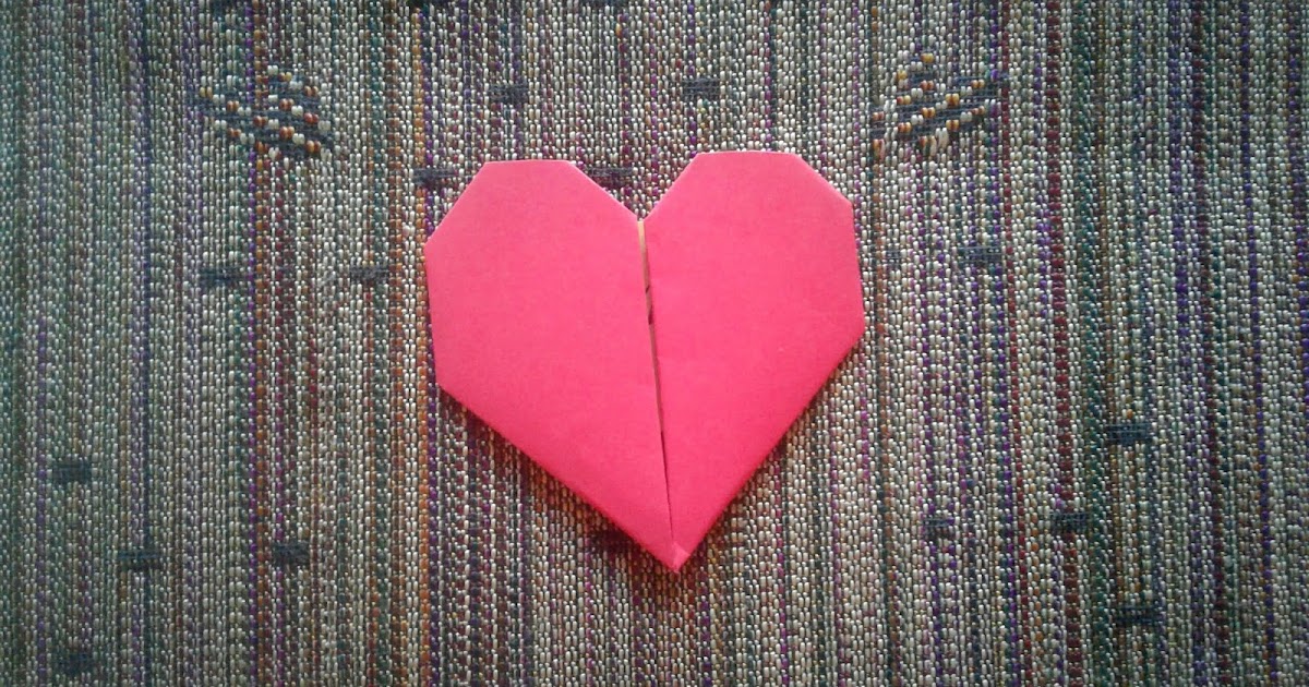Cara Membuat Origami Hati - Keluarga Merah Putih