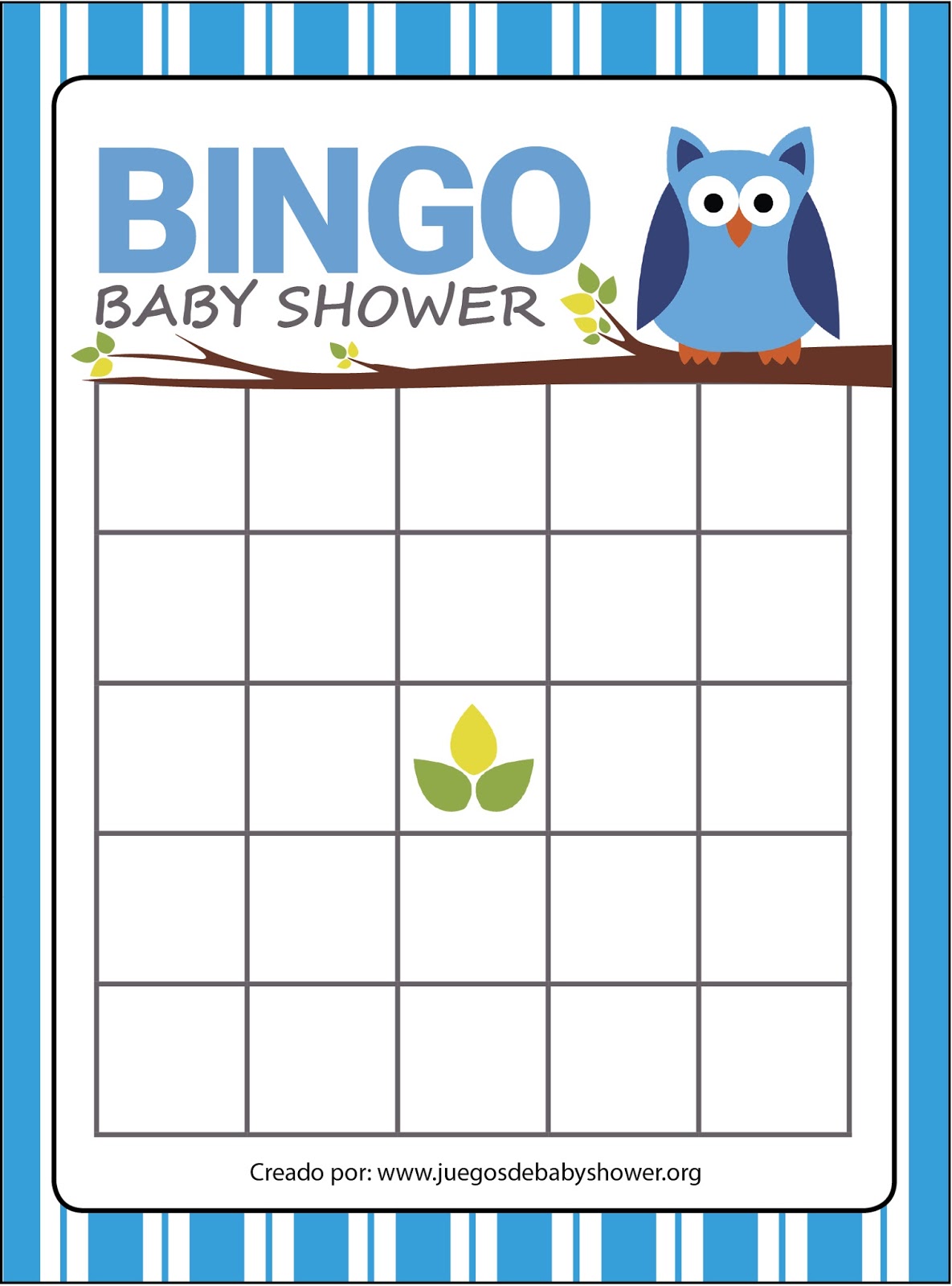 Bingo para Baby Shower │ Juegos Imprimibles Gratis | Juegos de Baby Shower