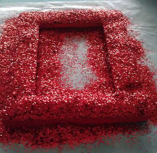 Monica's Creative Crafts: Decorative Glitter Frames