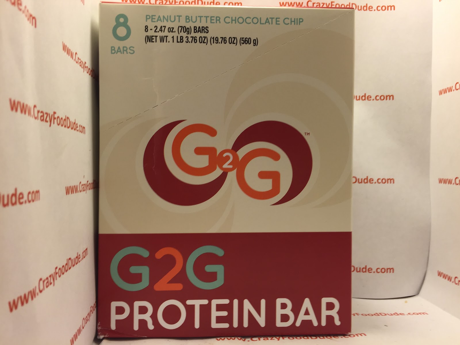 Crazy Food Dude: Review: Good2Go Peanut Butter Chocolate Chip Protein Bars