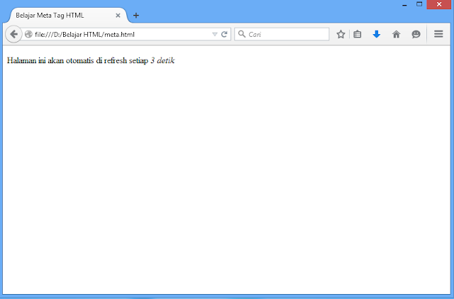 Pengertian Meta Tags dalam HTML