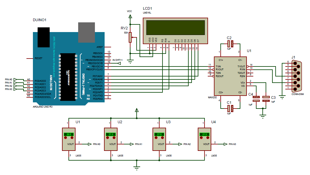 If using SIM900A, then no RS232 circuit, just connect to Arduino.