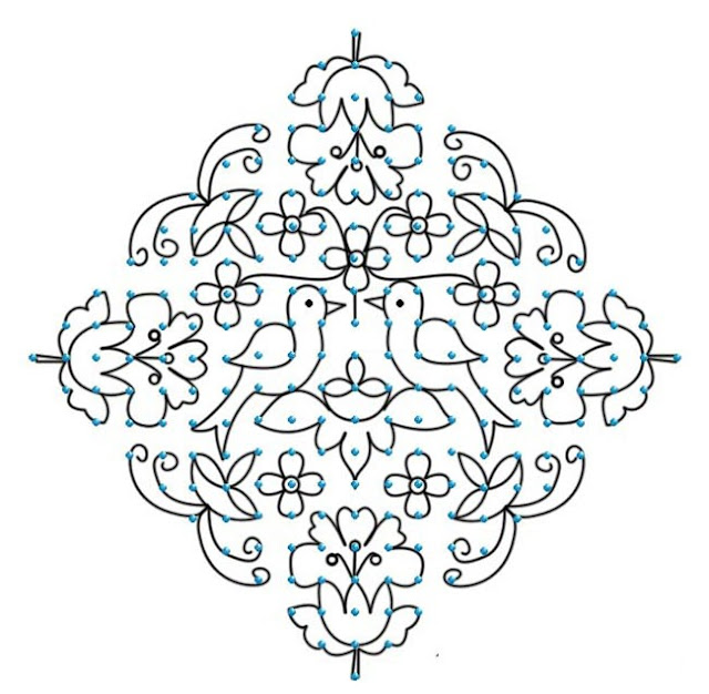 Rangoli With Dots | Beautiful Kolams