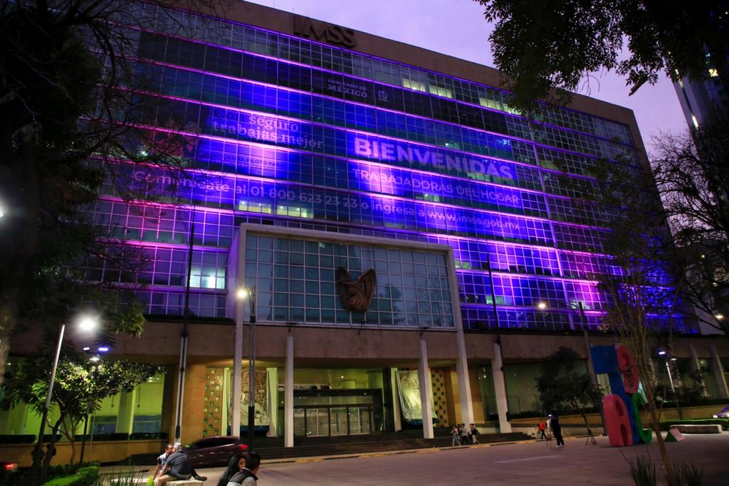 El mexiquense Hoy: Se iluminó edificio central del IMSS con motivo del ...