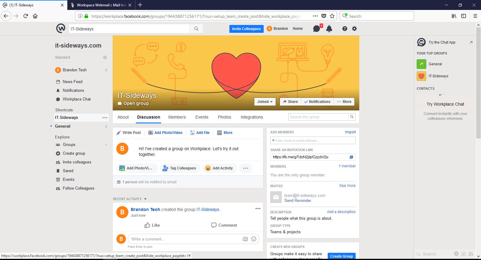 Workplace by FB for Collaboration Platform (Review)