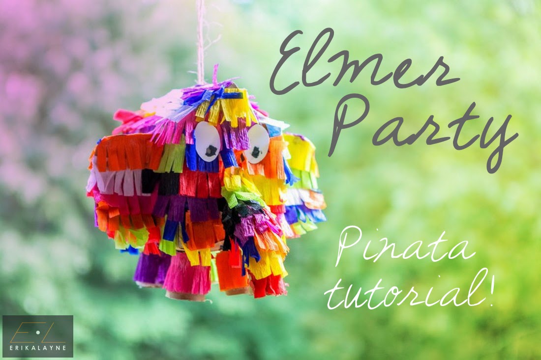 SUGARLAYNE: Elmer Birthday Party and Pinata Tutorial