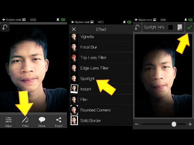 Cara membuat Efek Low Key menggunakan Picsay Pro - Erwan809
