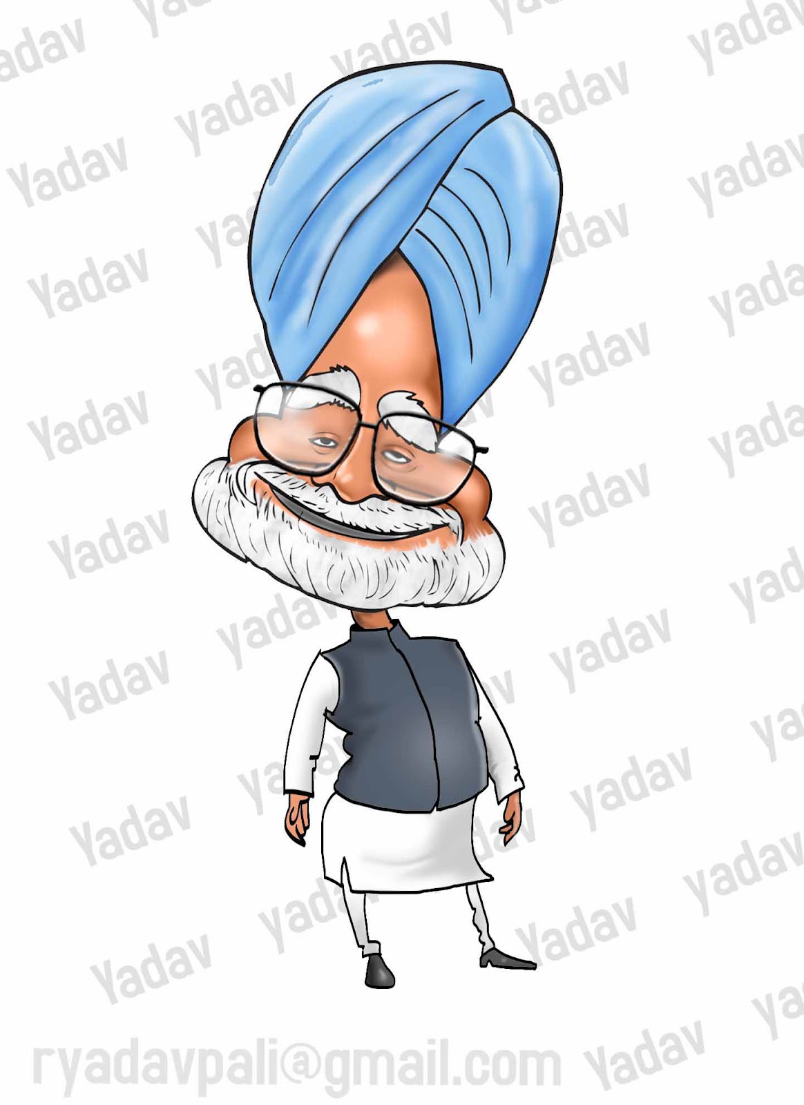 indian caricature: manmohan singh caricature, manmohan singh cartoon