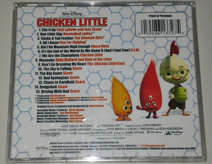 CD OST Chicken Little - GUDANG MUSIK SHOP