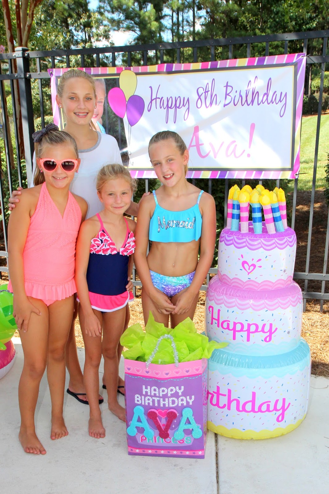 Snake & Snails, Sugar & Spice..The Galbraith Tales: Pool Party for Ava's 8th Birthday