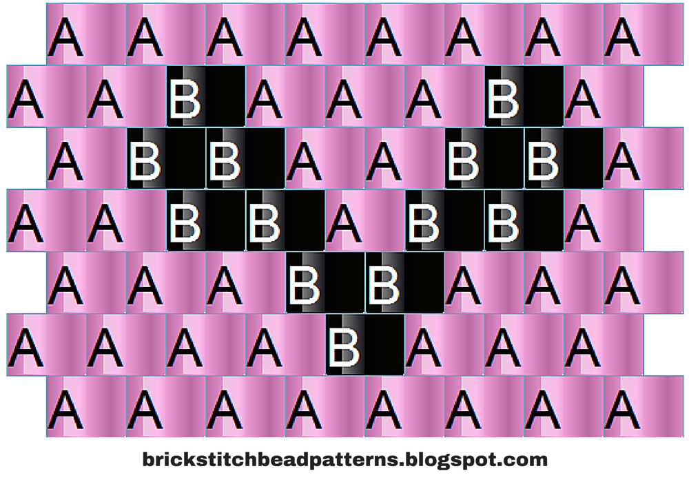 Brick Stitch Bead Patterns Journal: V - Alphabet 1 Free Brick Stitch ...