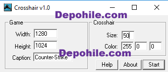 Crosshair editor