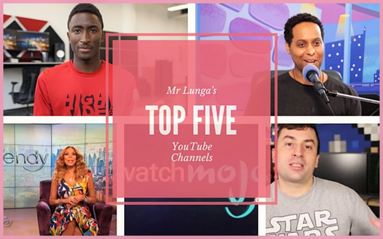 Top five YouTube Channels - Mr Lunga