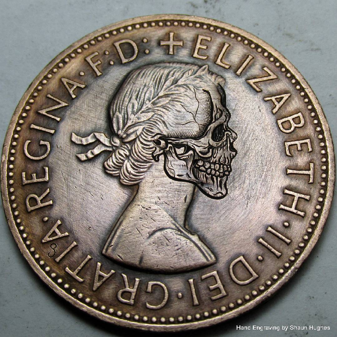 Las monedas transformadas de Shaun Hughes | Monedas Antiguas. Un blog ...