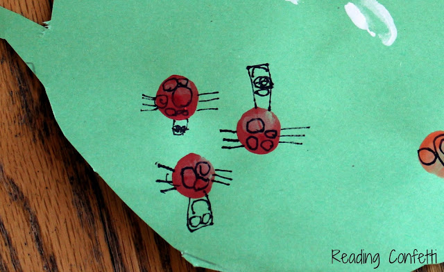 Fingerprint Lady Bug Life Cycle Craft ~ Reading Confetti