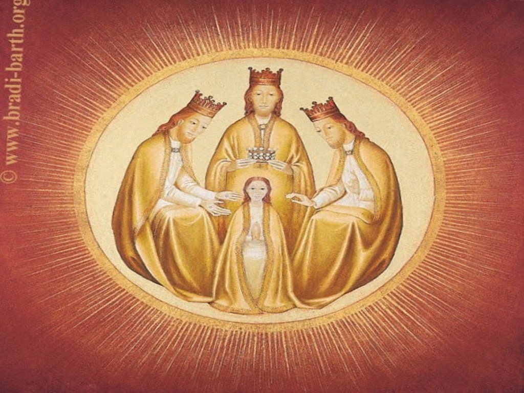 JEZUS en MARIA Groep.: KRONING VAN MARIA TOT KONINGIN VAN HEMEL EN AARDE