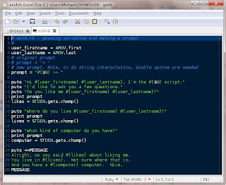TESTHEAD: Exercise 14: Prompting And Passing: Learn Ruby The Hard Way ...